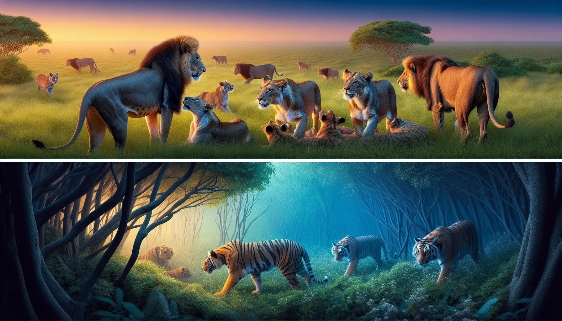 Tiger vs. Lion: Understanding Their Strengths