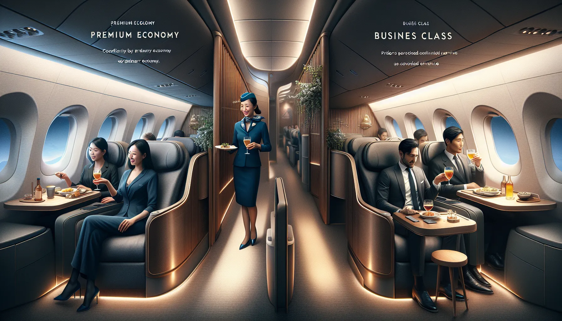 Difference Between Premium Economy and Business Class