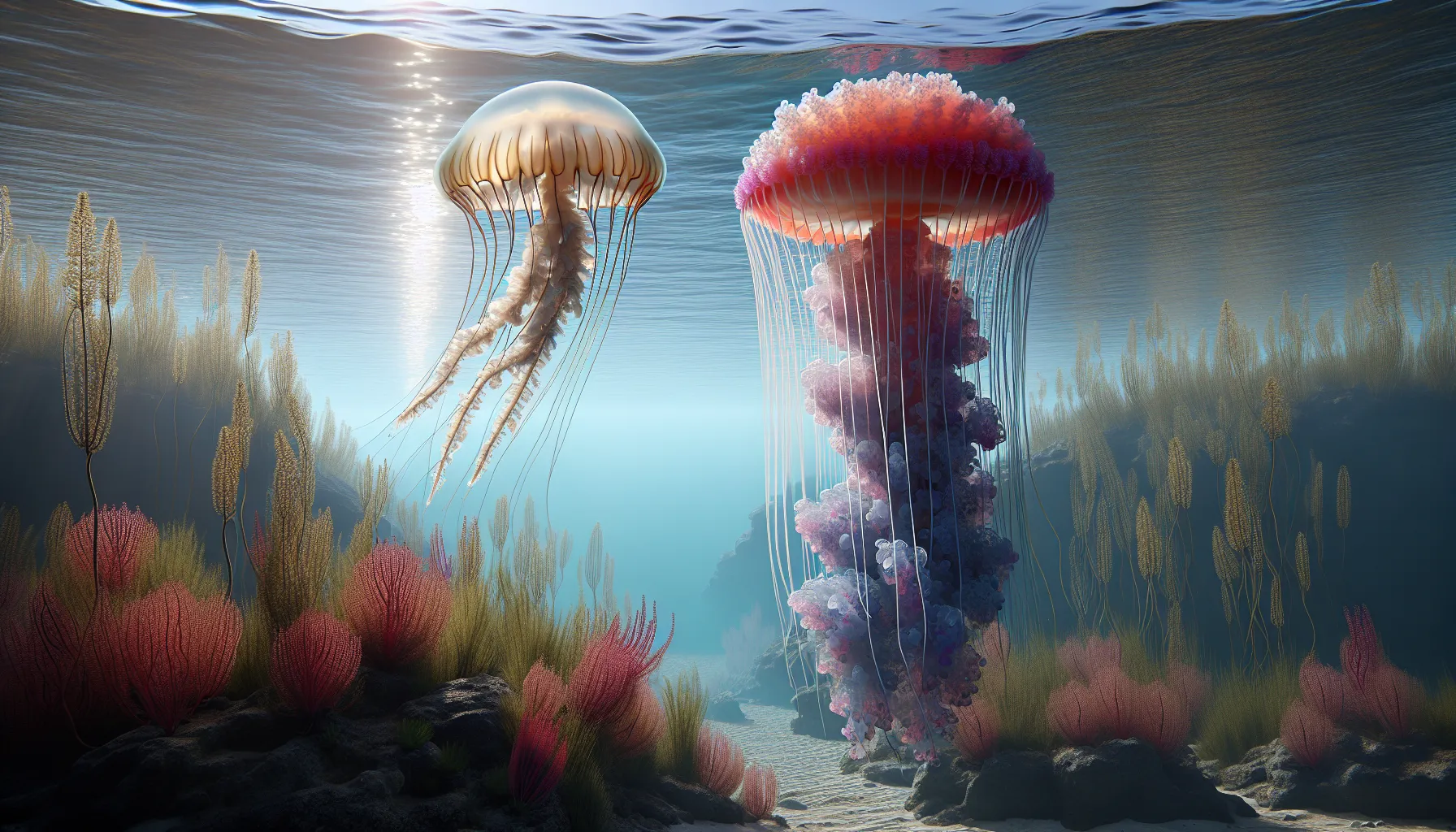 Difference Between Jellyfish and Portuguese Man o' War